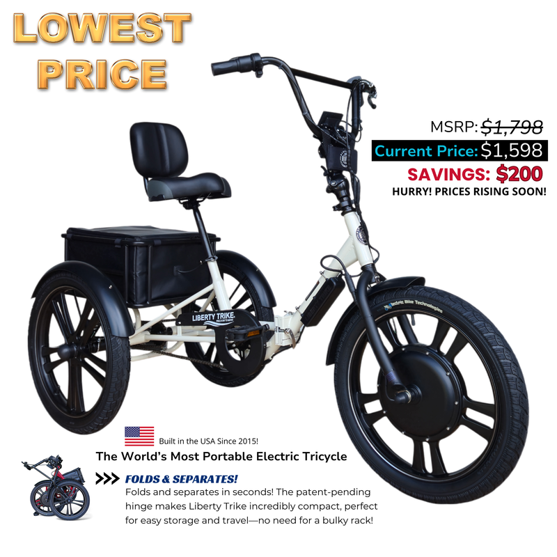 Electric Folding Mobility Tricycle – Liberty Trike 20" - LibertyTrike.com
