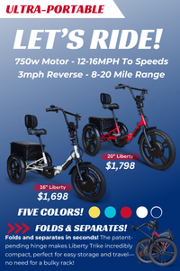 Liberty Electric Folding Tricycle | LibertyTrike.com