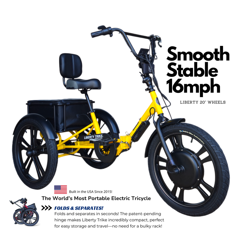 Electric Folding Mobility Tricycle – Liberty Trike 20" - LibertyTrike.com